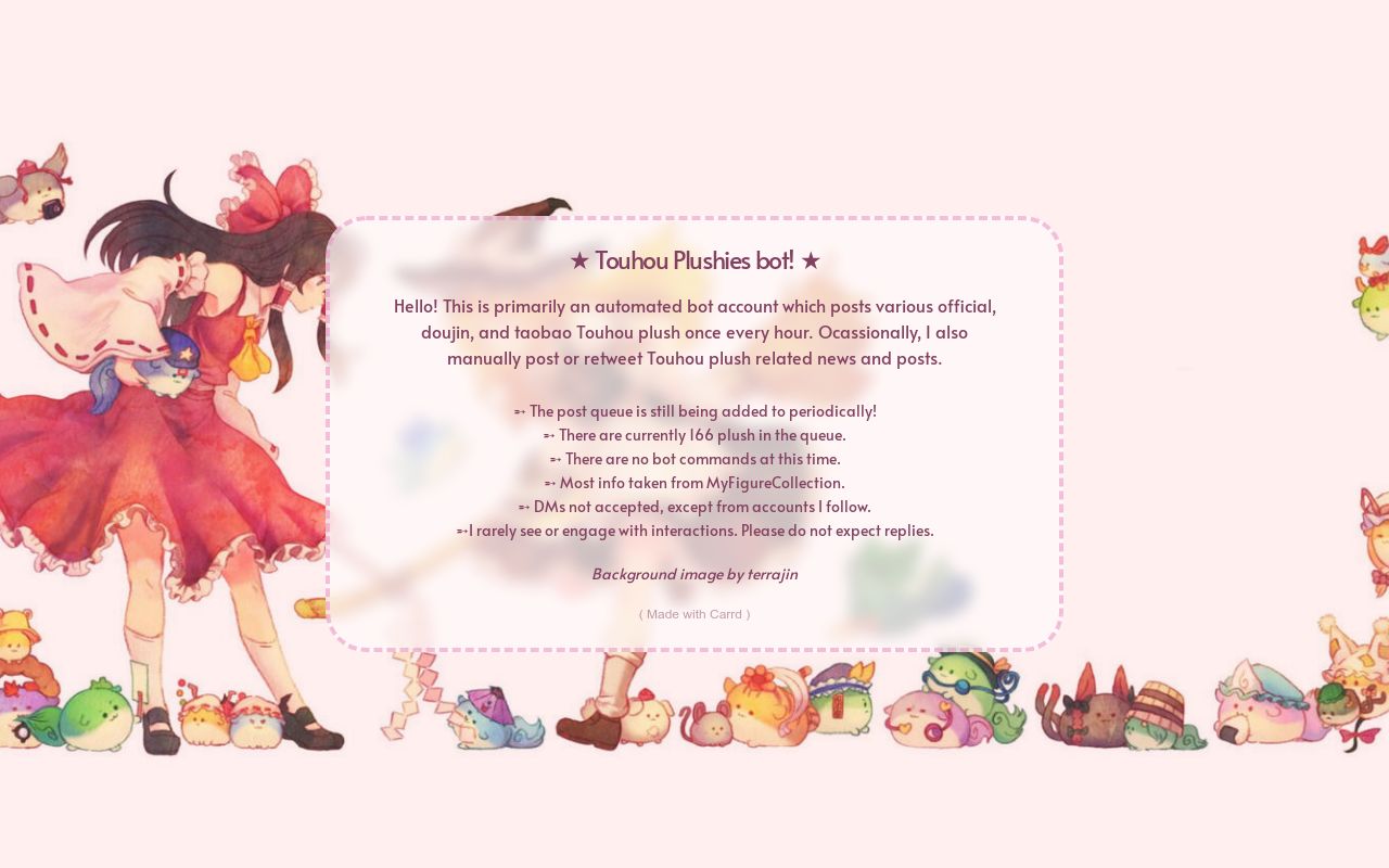 Touhou Plush Bot